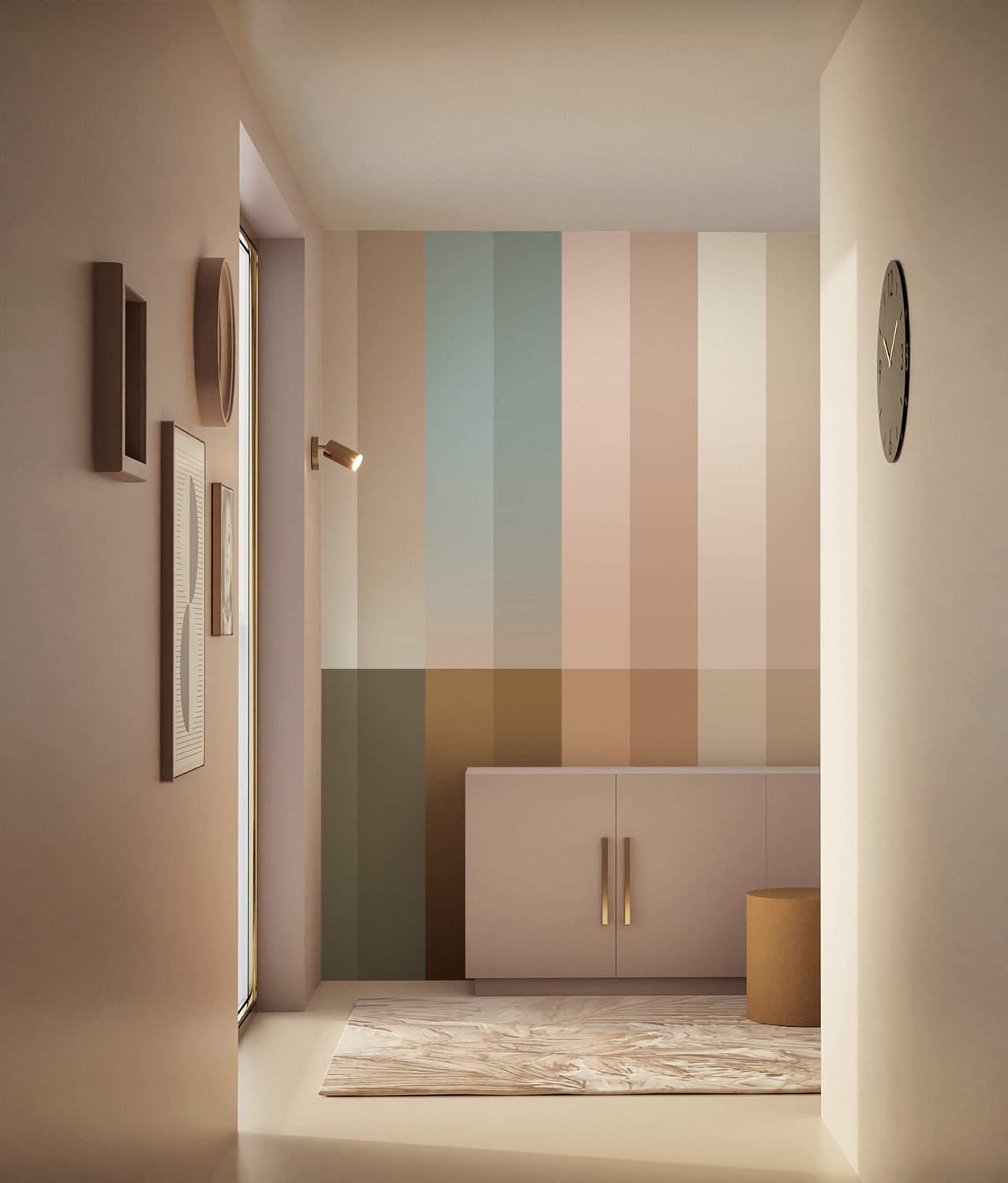 Strepen behang door Frans Uyterlinde | Gradient Stripes | FU-024 - KEK ...