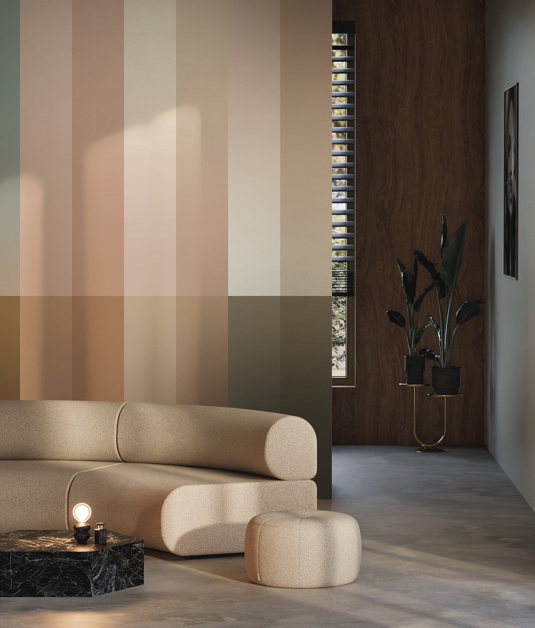 Striped wallpaper by Frans Uyterlinde | Gradient Stripes | FU-024 - KEK ...