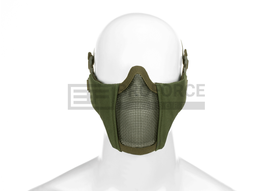 Invader Gear Mk.II Steel Half Face Mask - OD - Broforce Airsoft