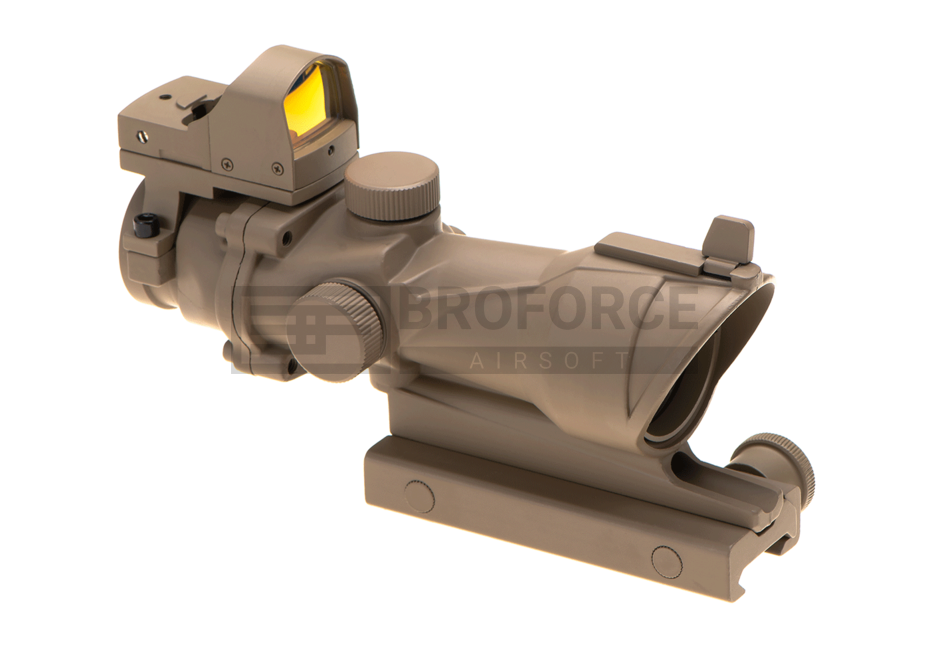 Aim-O 4x32 Combo Combat Scope - Desert - Broforce Airsoft Supplies
