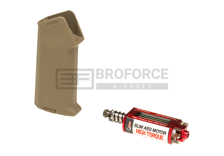 Ares High Torque Slim Motor + Amoeba Slim Pistol Grip - Desert ...