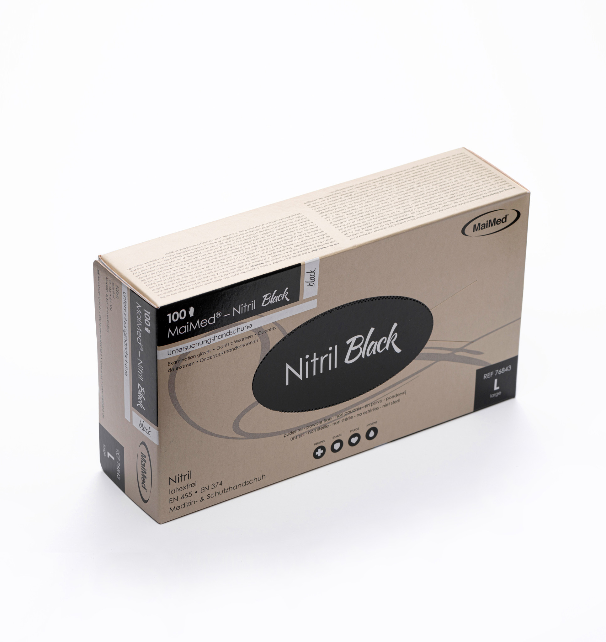 Maimed - Nitrile Black handschoenen - Maxxecure safety