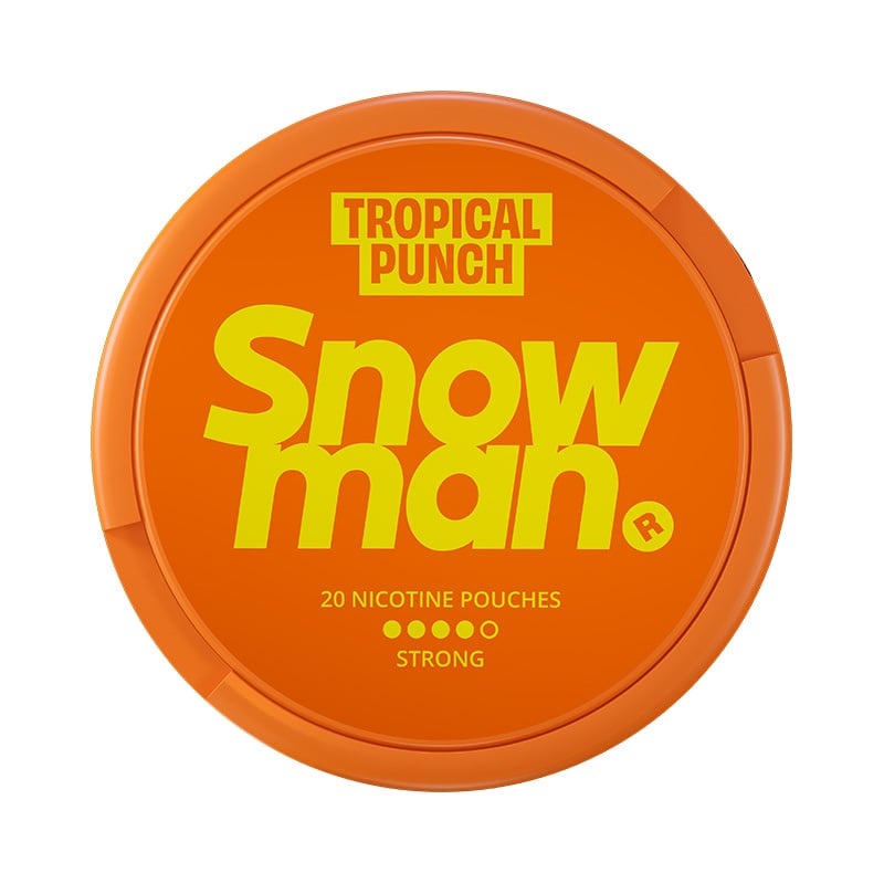Snowman Tropical Punch Strong: Sabor Exótico y Alta Nicotina - Snus Farmer