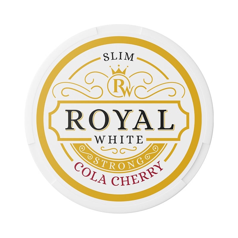 Royal White Cola Cherry Strong: Refreshing Nicotine Pouch - Snus Farmer