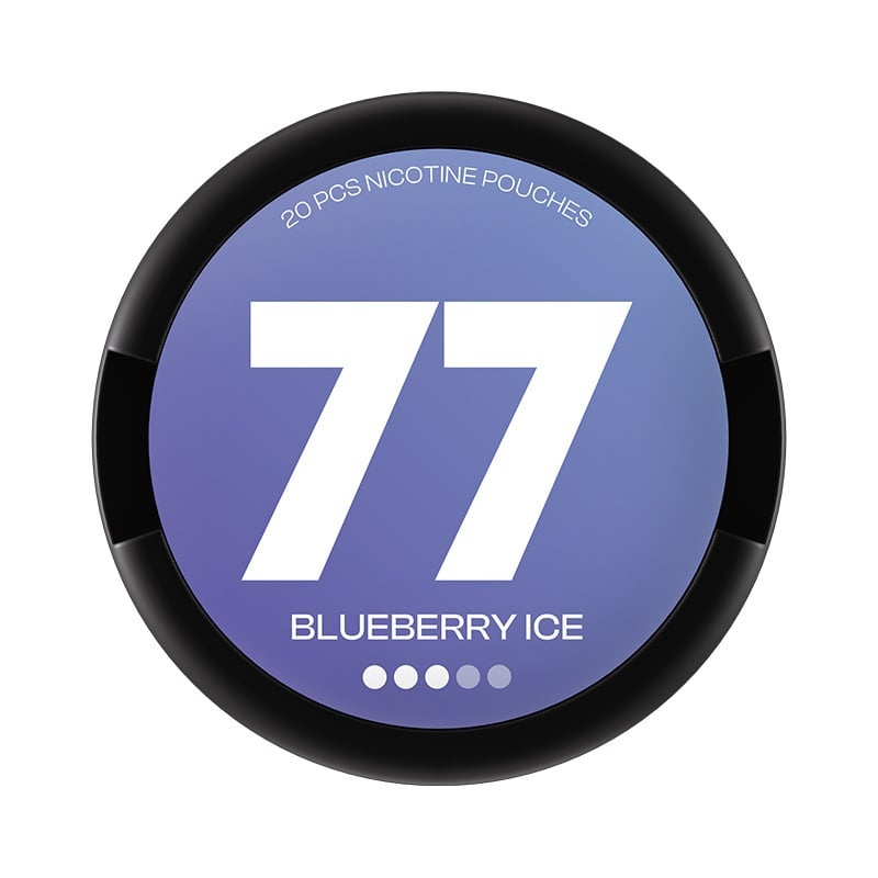 77 Blueberry Ice: Refreshing Slim Nicotine Pouches with Menthol - Snus ...