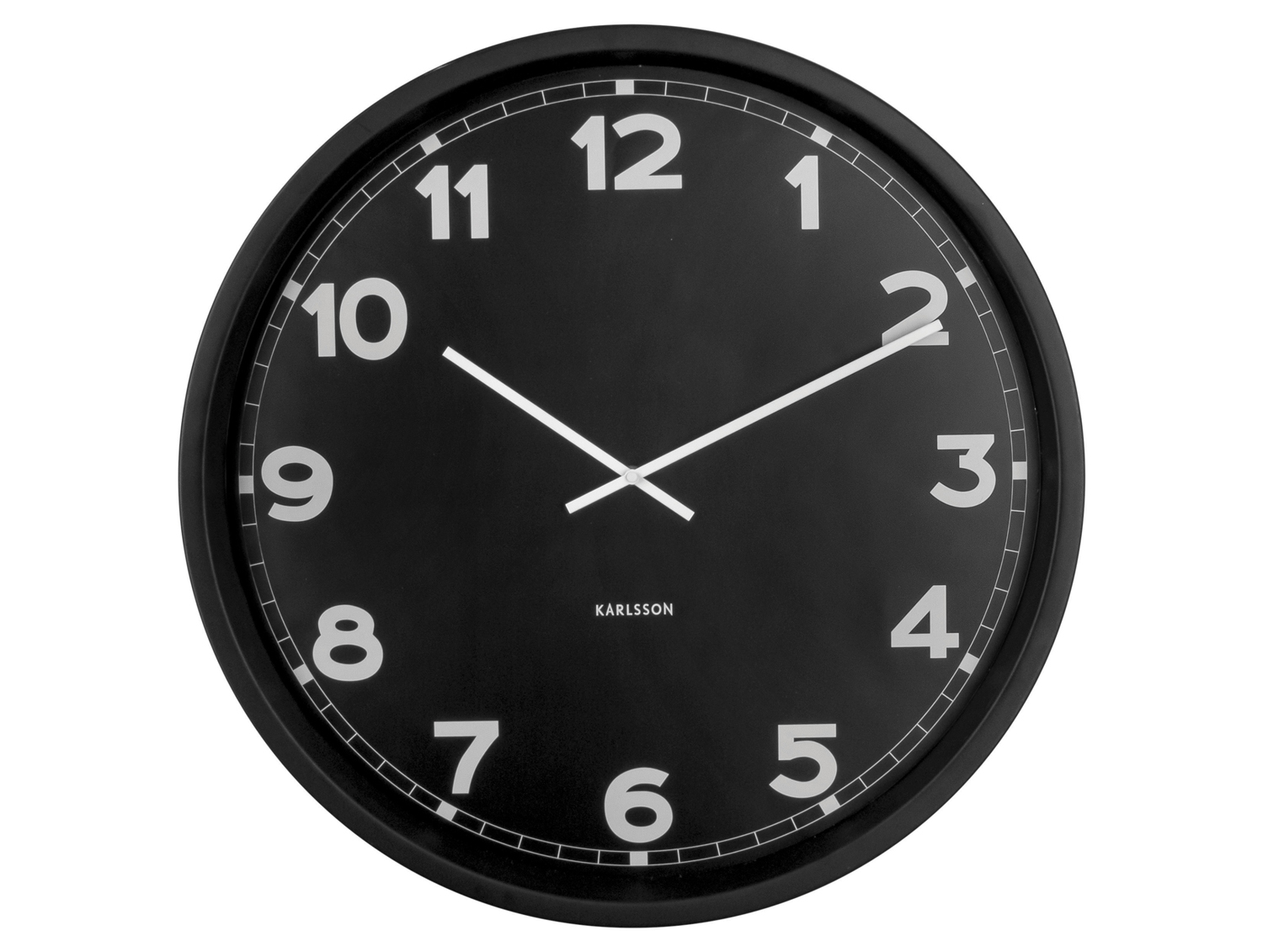 Karlsson Karlsson - Wall Clock New Classic XL - Zwart - Hoyz.nl