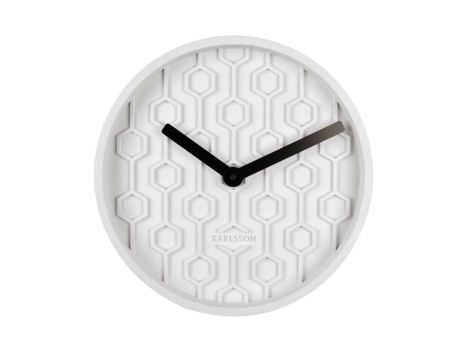 Karlsson Karlsson - Wall Clock Honeycomb - Wit - Hoyz.nl