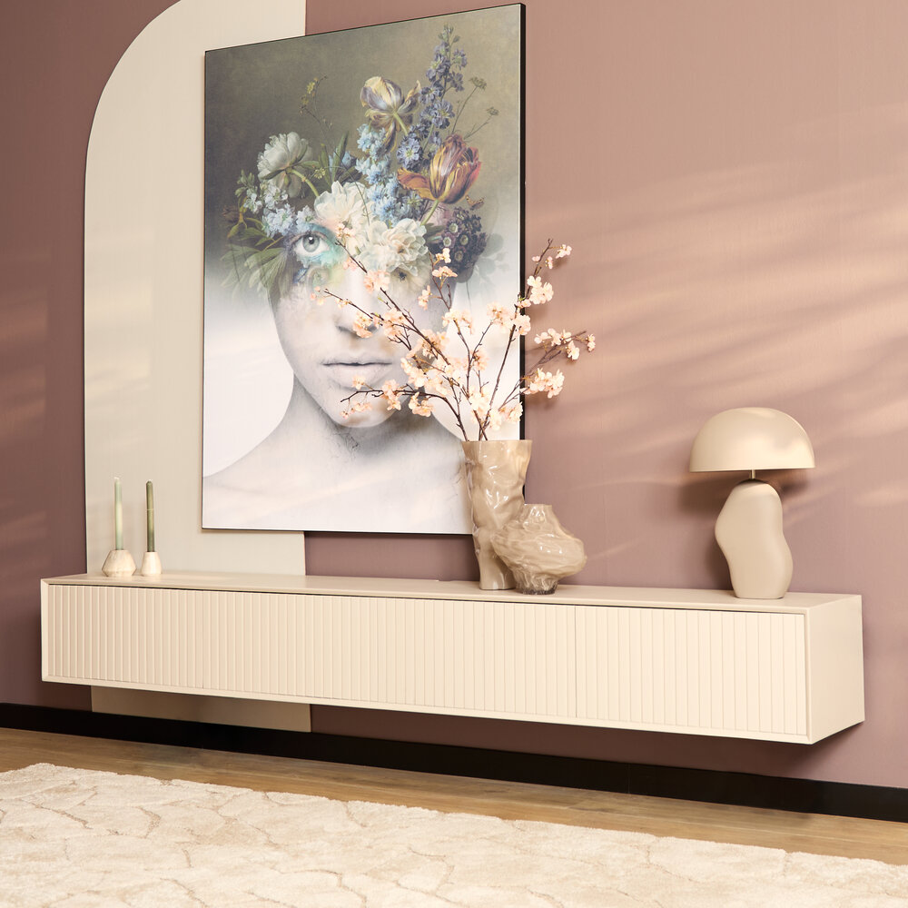 Starfurn Starfurn - Tv meubel Madison - Beige - 35x240x30 cm - Hoyz.nl