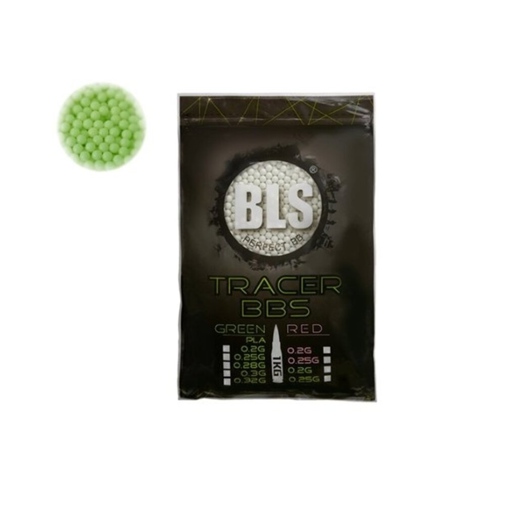 BLS 0.25g Tracer BBs 1KG – Green - Empire Airsoft LTD