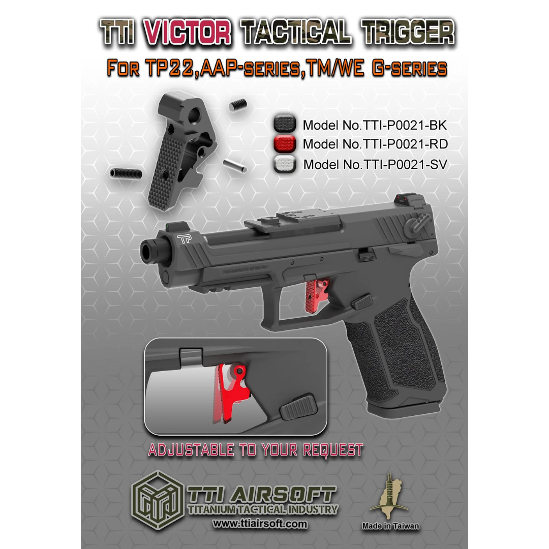 Victor Tactical Trigger For Aap01 / Tp22 / Glock Gbb - Empire Airsoft LTD