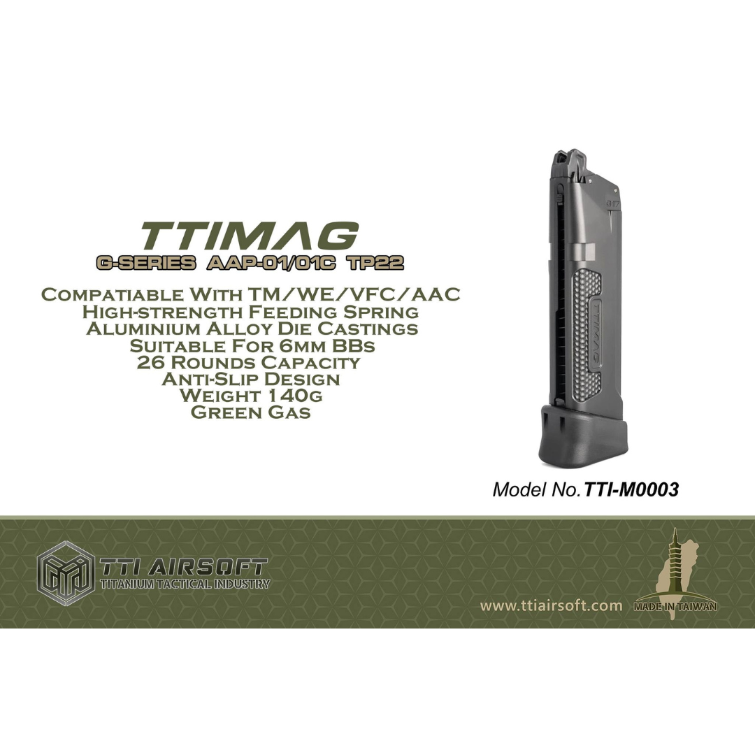 26 Rounds Aluminum Light weight magazine for G-series(compatible with ...