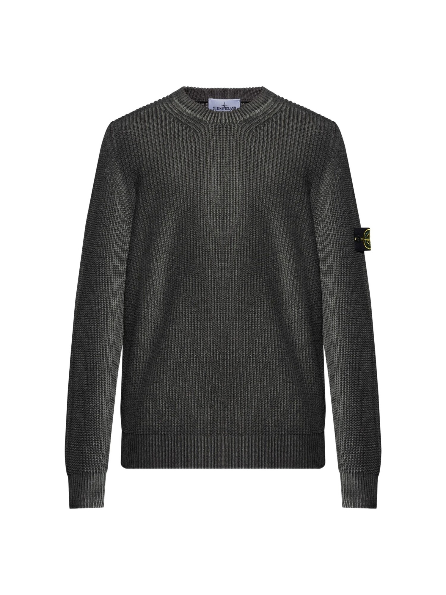 STONE ISLAND FISHERMAN'S RIB TWO COLOUR SPRAY PULLOVER GRIJS - Vic
