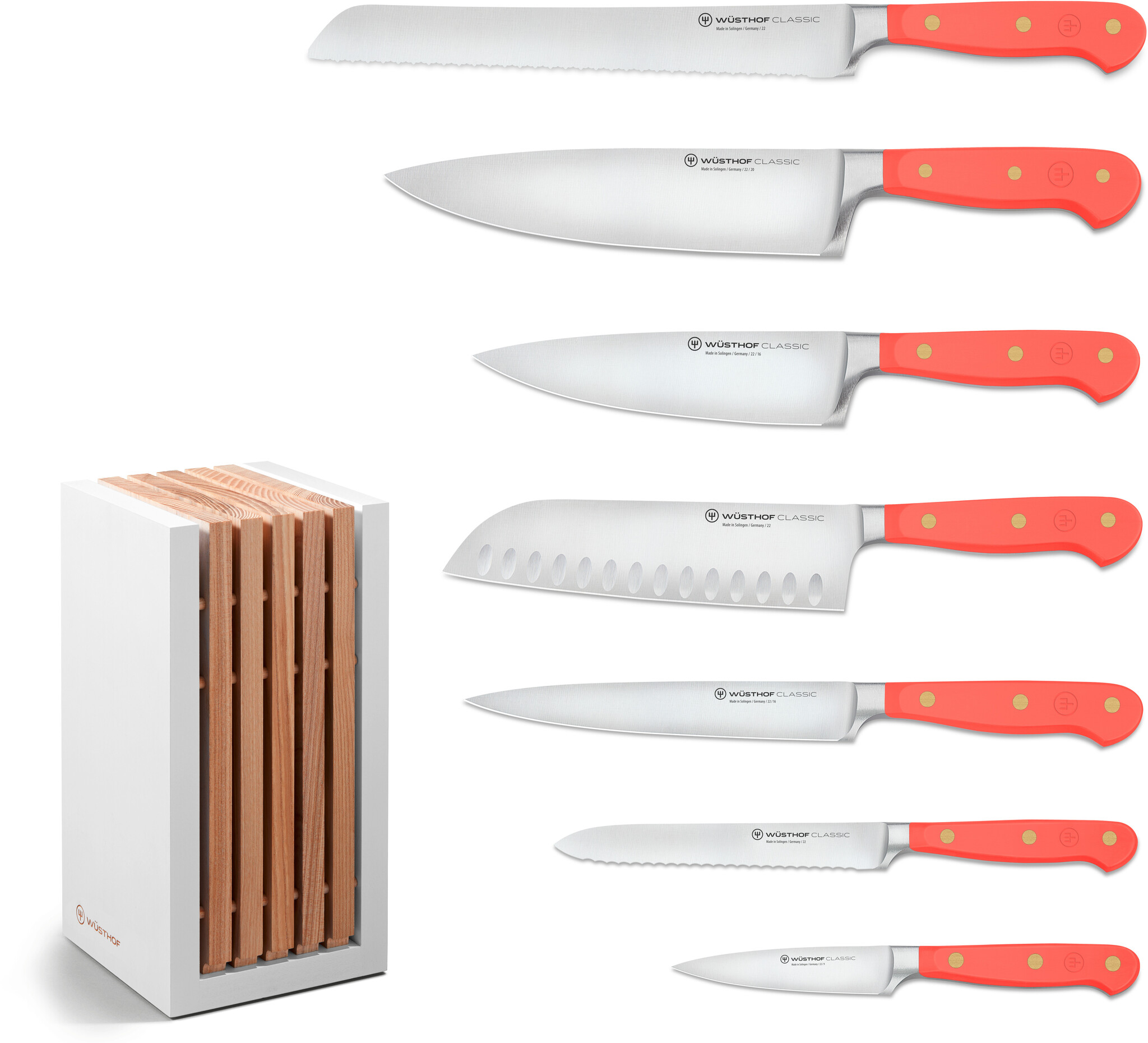 Wusthof Classic messenblok, coral peach - Messenshop.nl