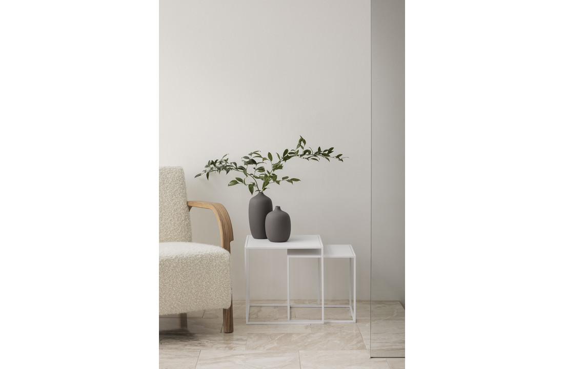 Blomus FERA set of 2 side tables - color White (66198) - Bath&Living