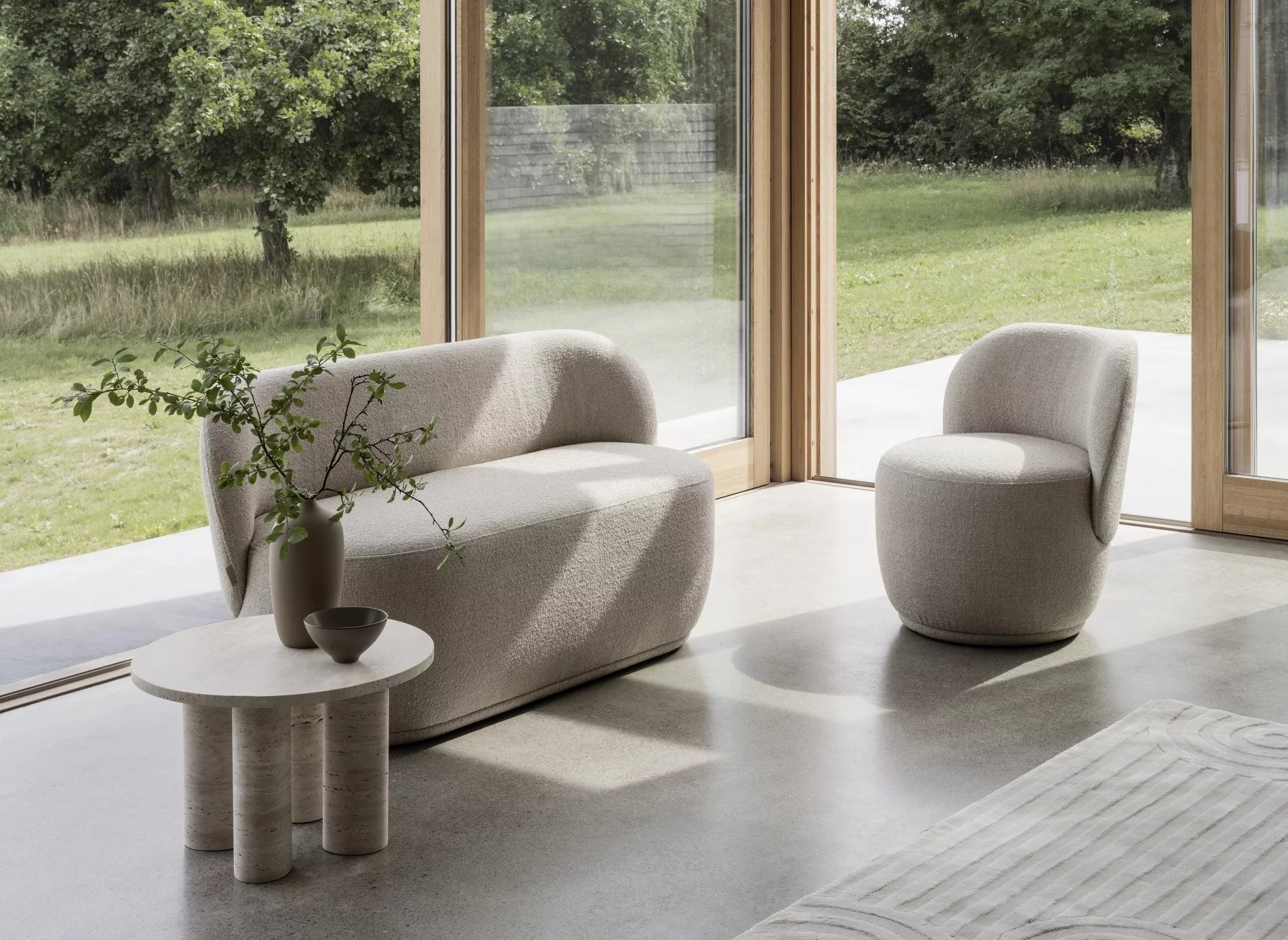 Blomus CEOLA vaas - keramiek - kleur Satellite (66243) - Bath & Living