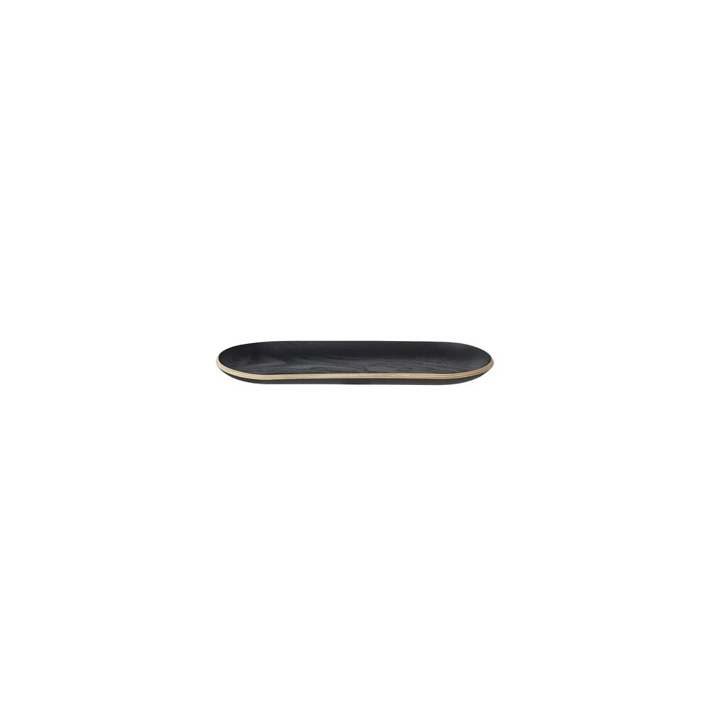 Blomus Baki oval tray - black wood - dimensions 10x23 cm - Bath&Living