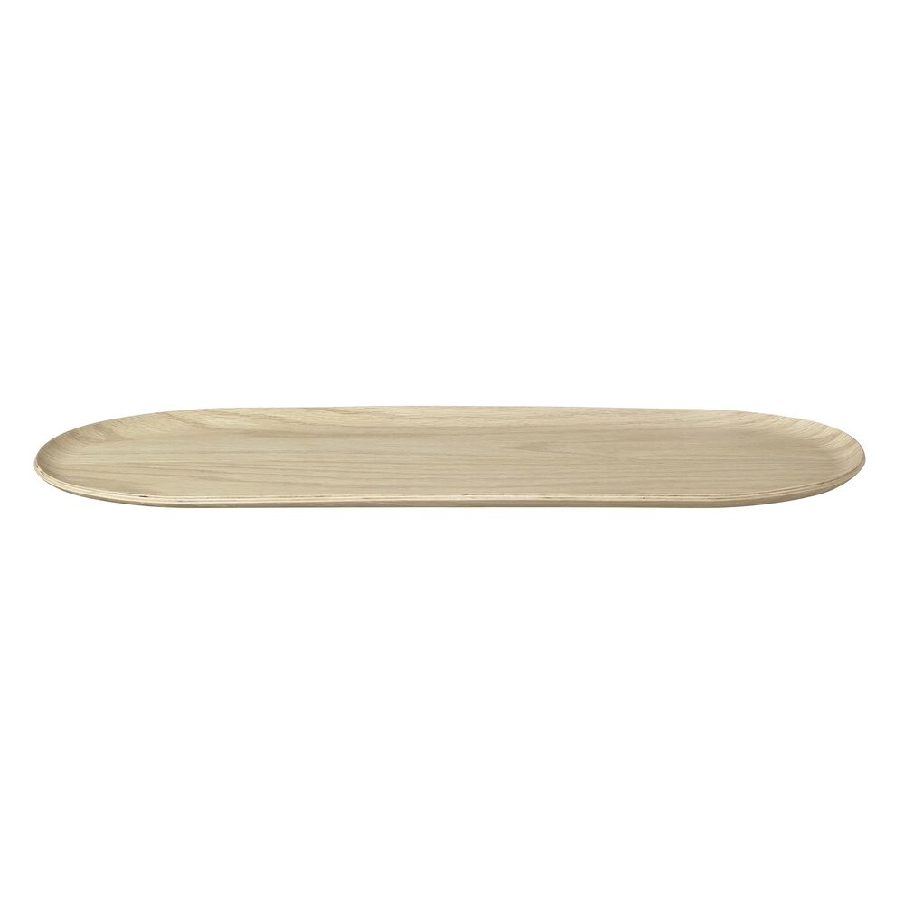 Blomus Baki ovale tray - blank hout - afmeting 20x55 cm - Bath & Living