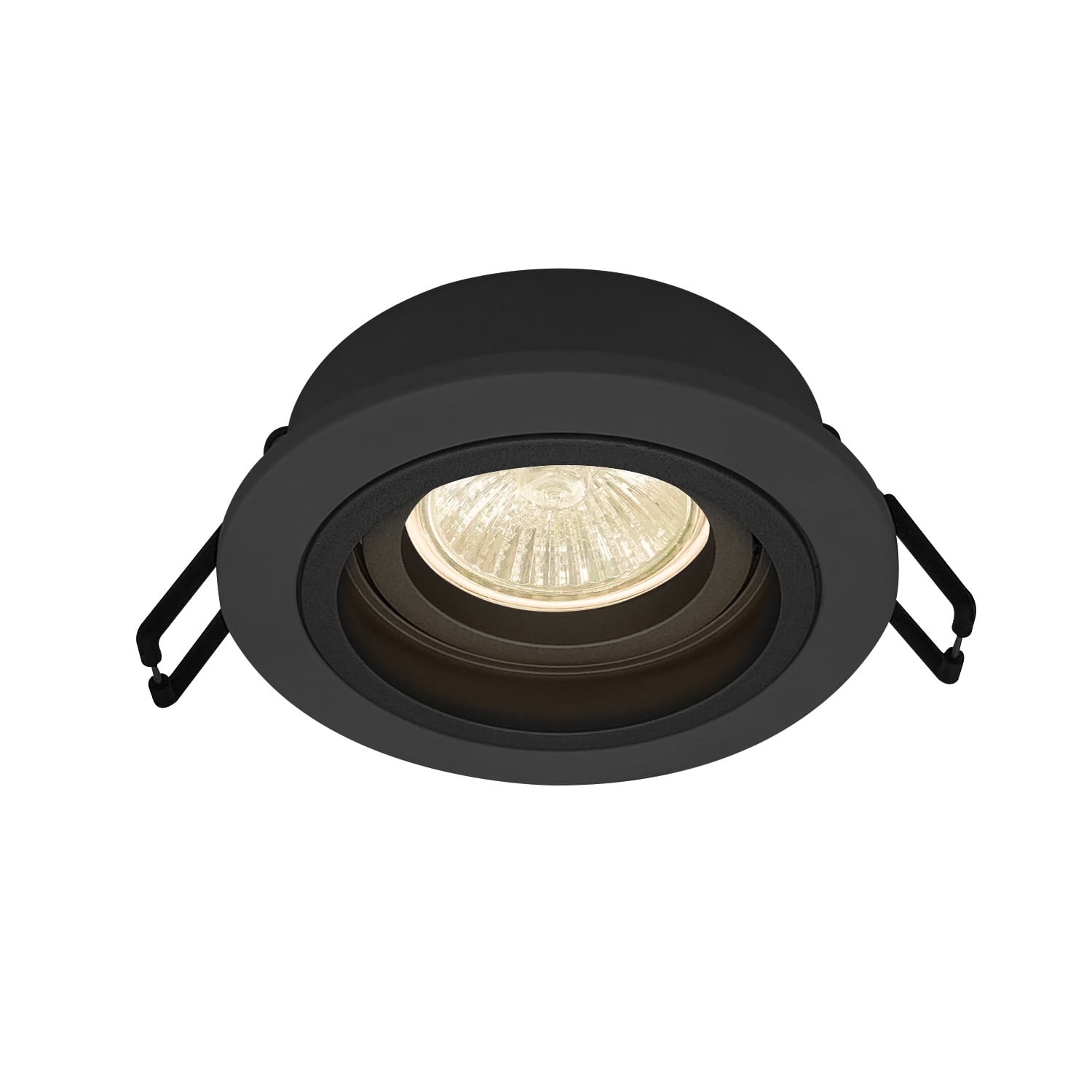 Moderne kantelbare inbouwspot zwart - Sam - LumenXL.nl