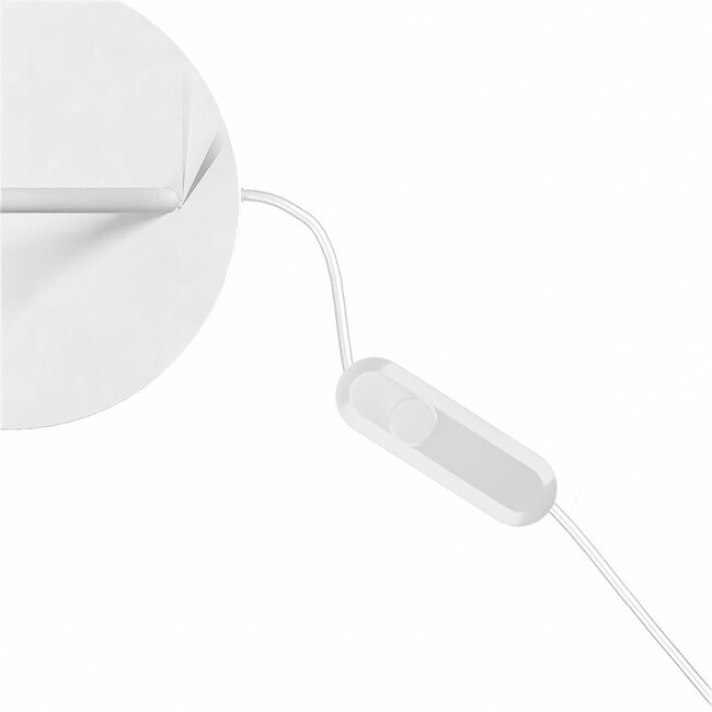LED snoerdimmer 0-50 watt - wit - LumenXL.nl