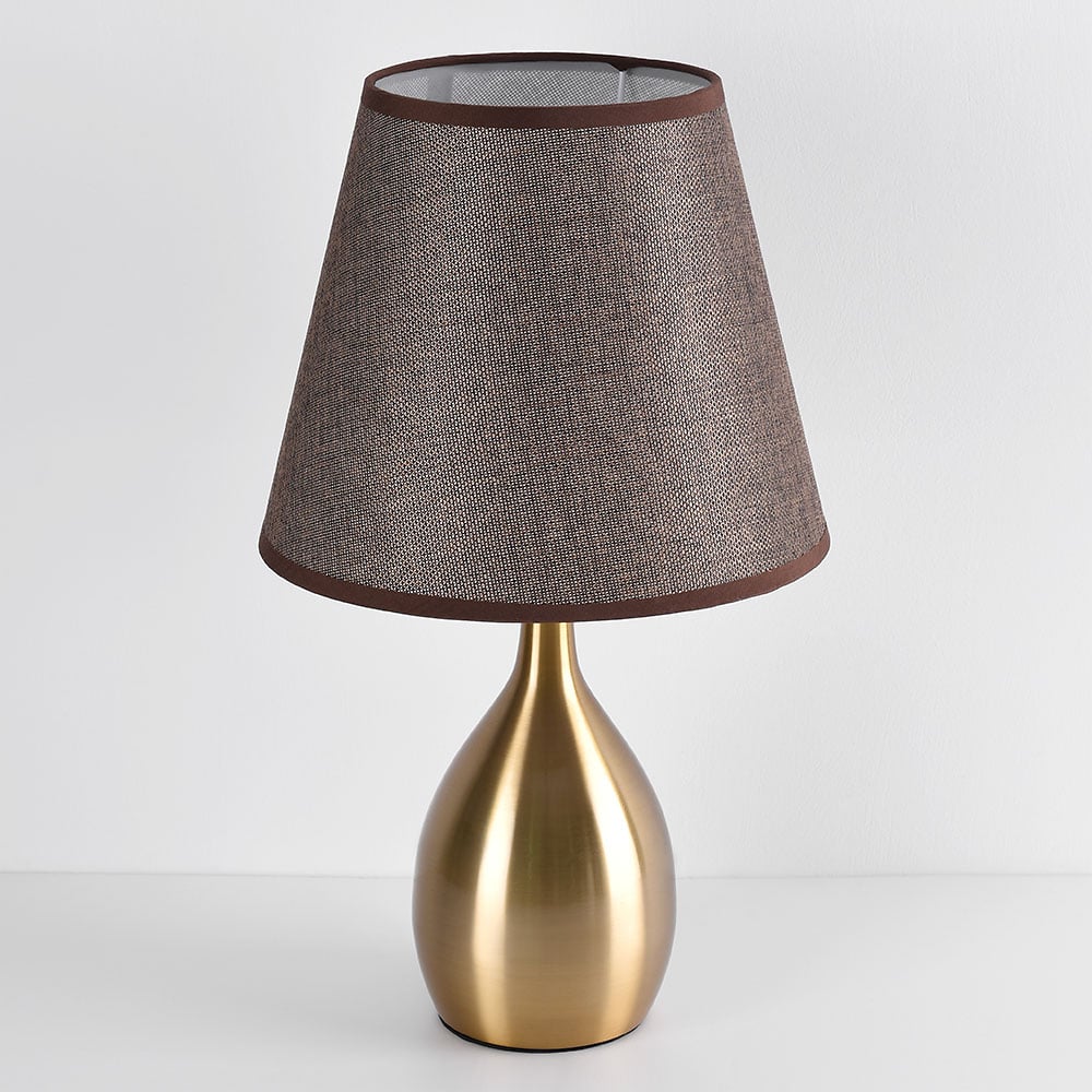 Klassieke tafellamp met stoffen kap - Malaga - LumenXL.nl