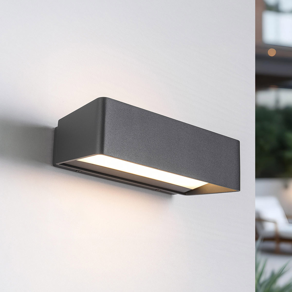 Donkergrijze design muurlamp - Raf - LumenXL.nl