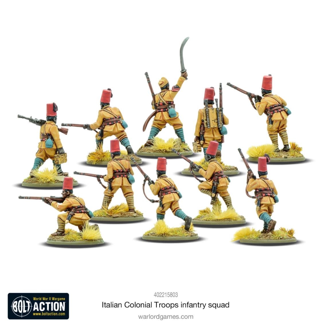 Italian Colonial Troops Infantry Squad - www.tabletopper.nl