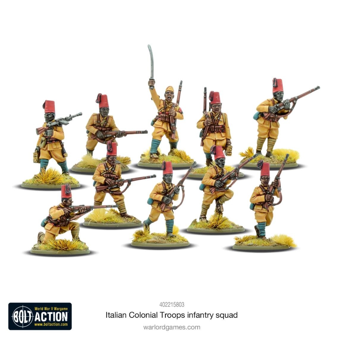 Italian Colonial Troops Infantry Squad - www.tabletopper.nl