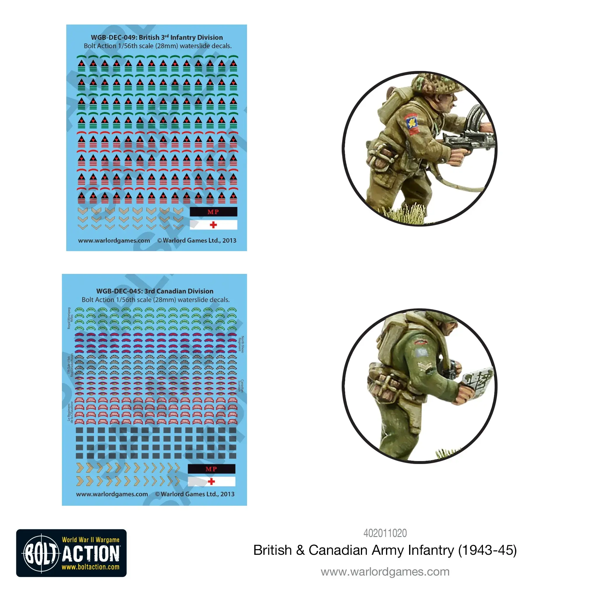 British & Canadian Army infantry (1943-45) - www.tabletopper.nl