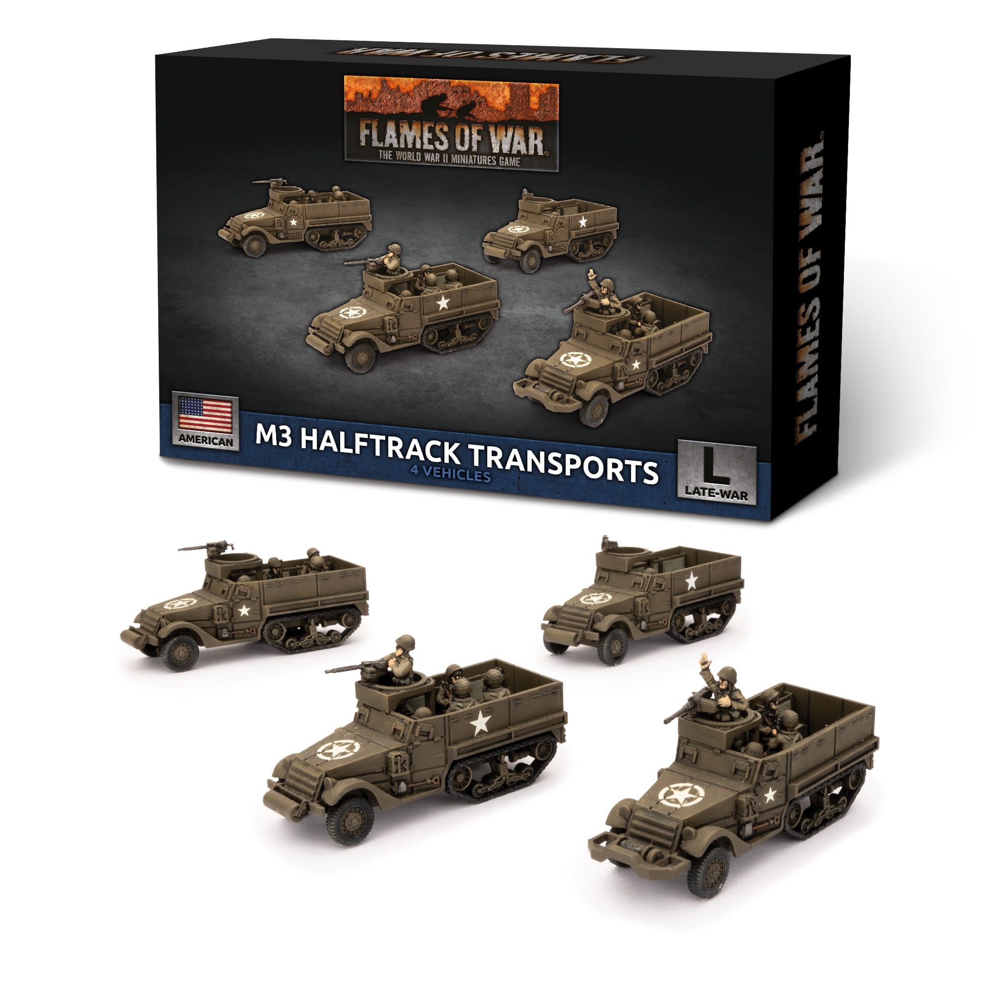 M3 Halftrack Transport Platoon - www.tabletopper.nl