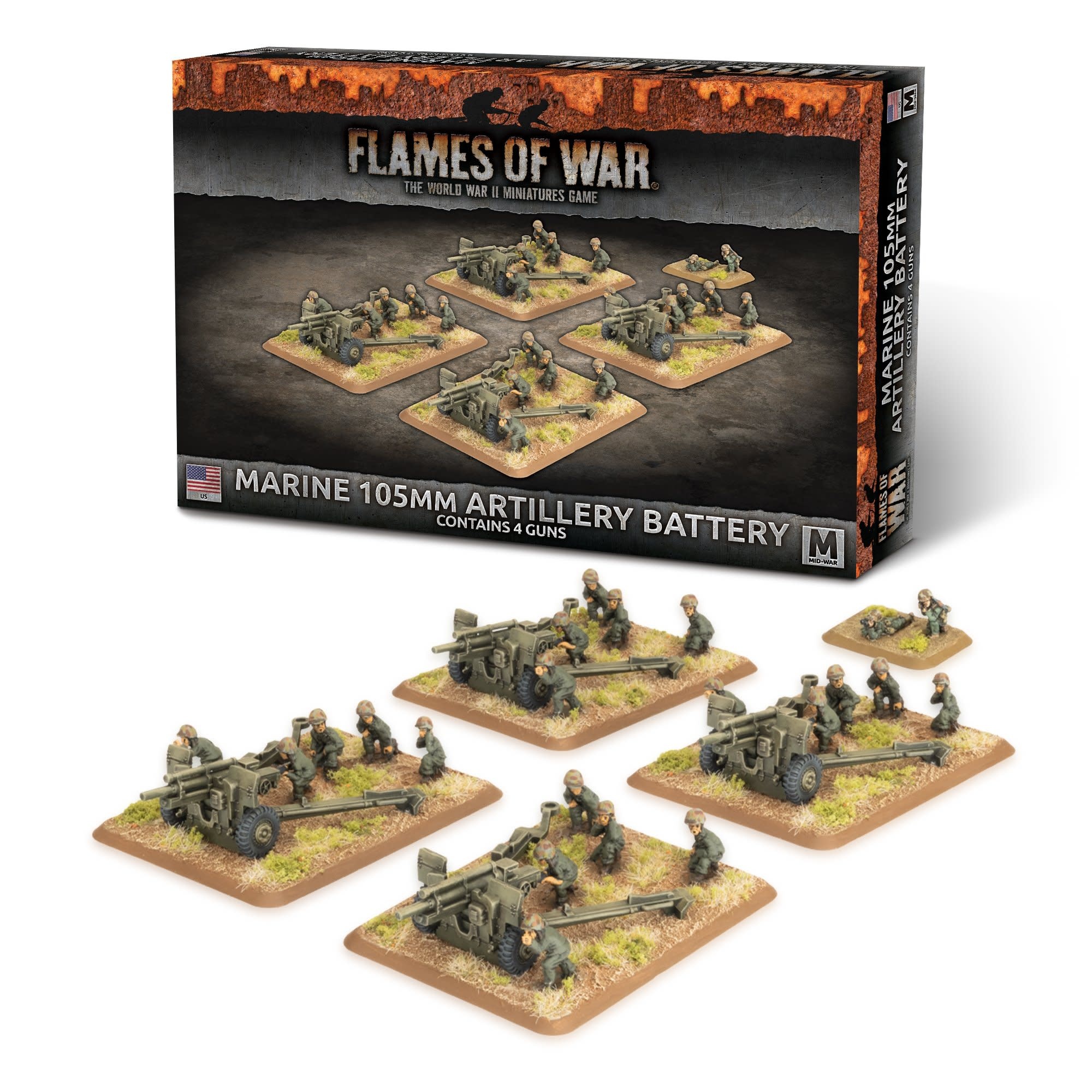 Marine 105mm Artillery Battery - www.tabletopper.nl
