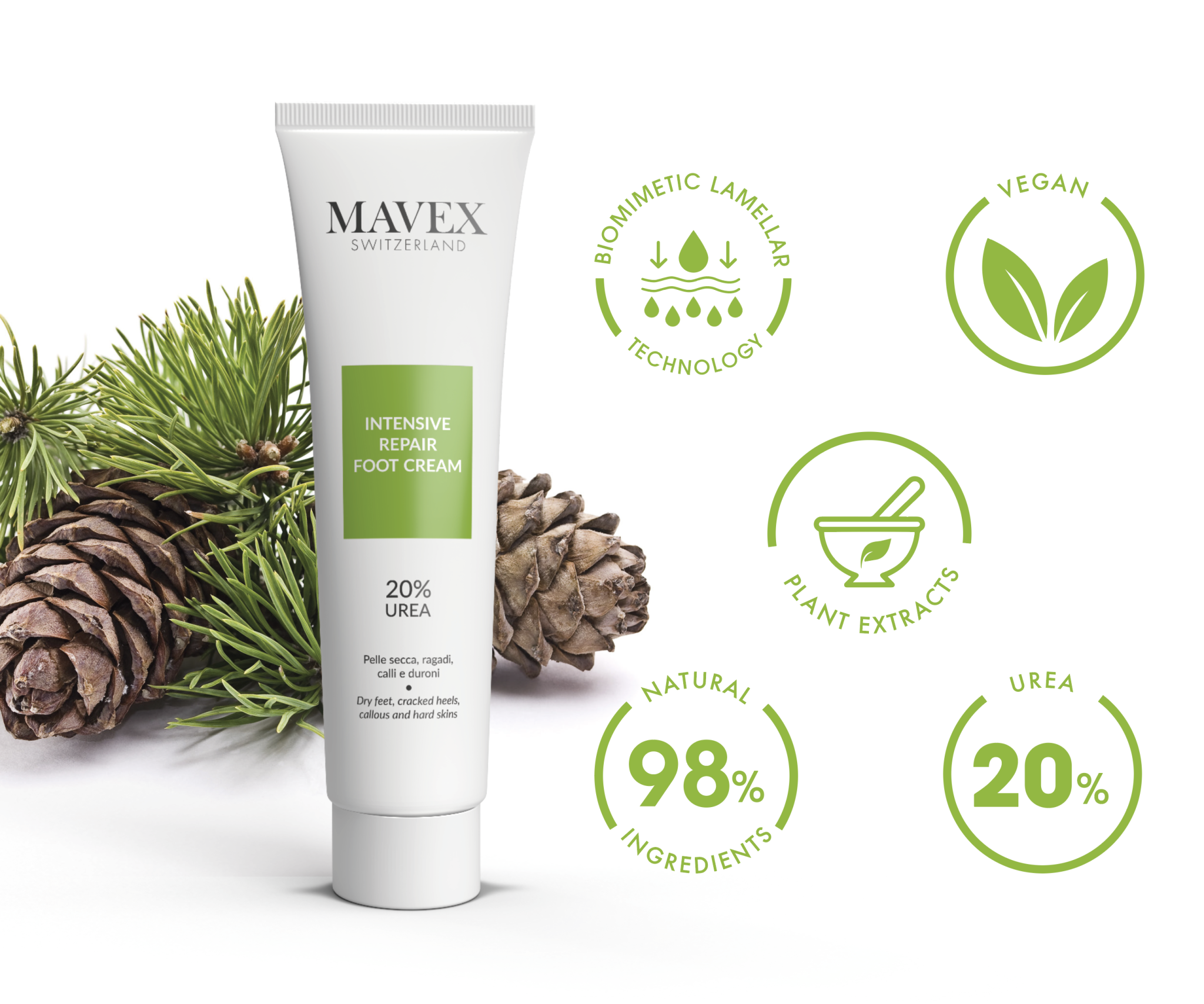 Mavex Intensive Repair Foot Cream 100ml - NSI Hair Nail and Beauty