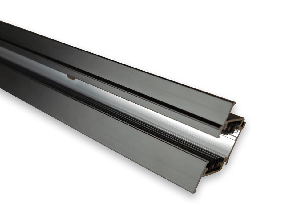 Track Rail 1,5m - 4-wire - Recessed - Black - led24.uk