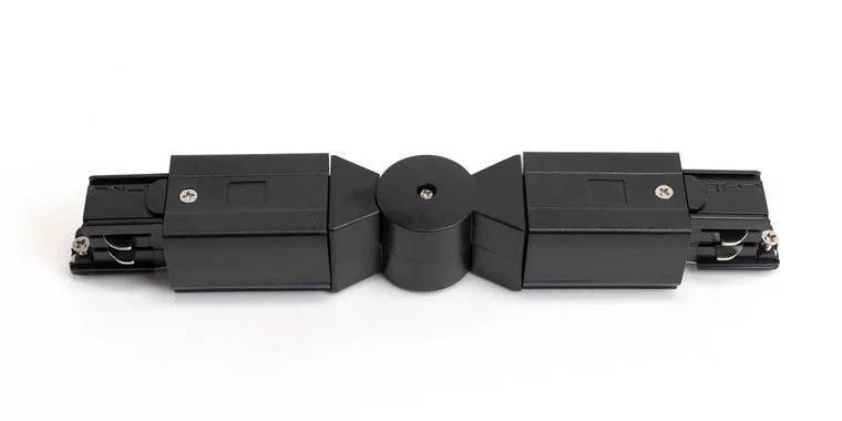 Track Light System Rotatable Connector 4-wired Black - led24.uk