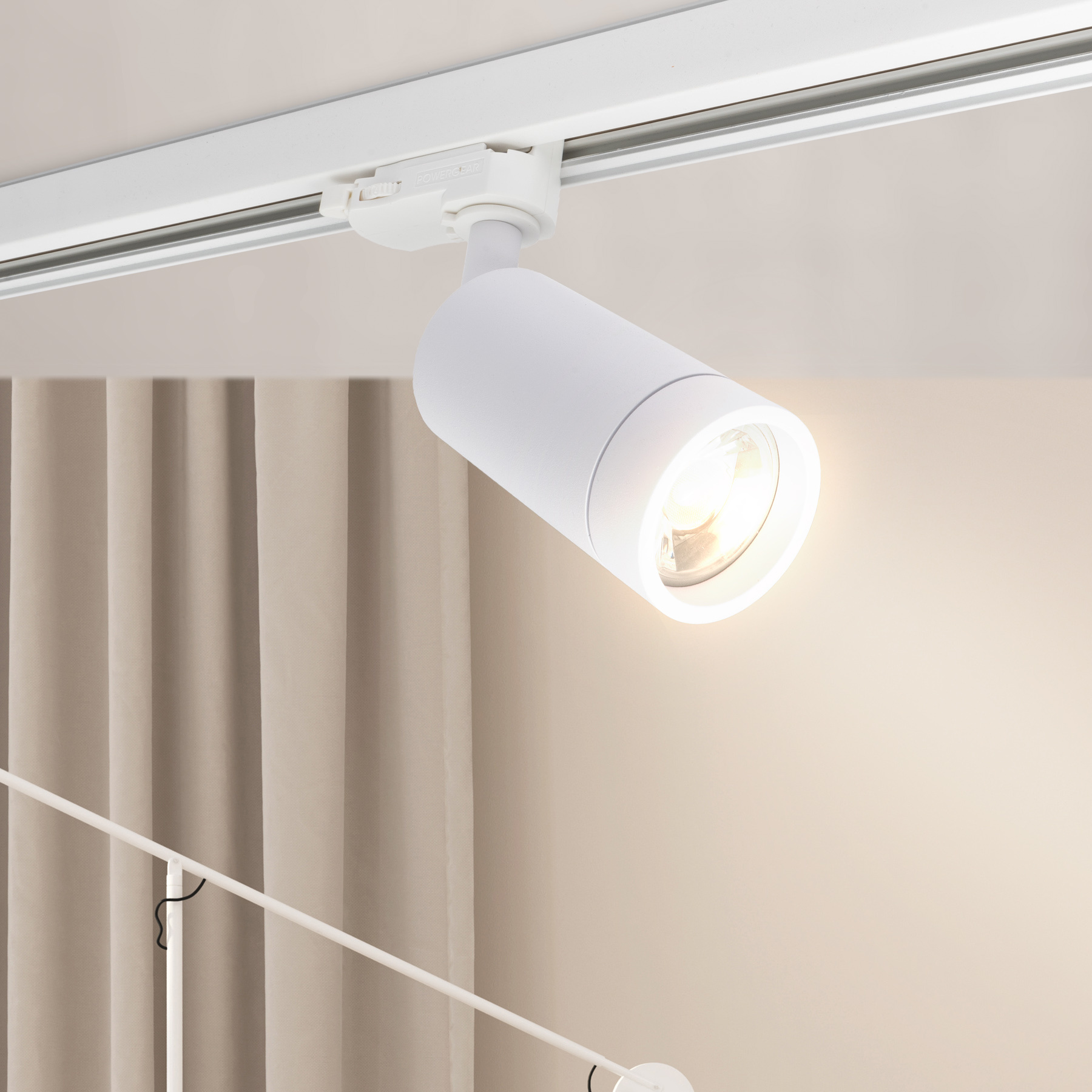 LED Spot Fixture for 3-phase Track Lighting White Model A - led24.uk