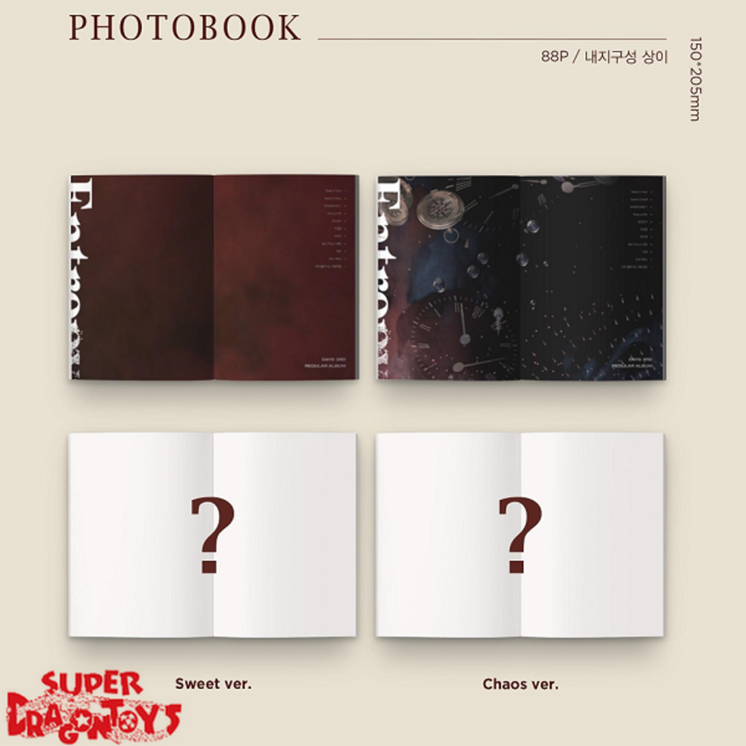 DAY6 (데이식스) - THE BOOK OF US : ENTROPY - 3RD ALBUM - SUPERDRAGONTOYS
