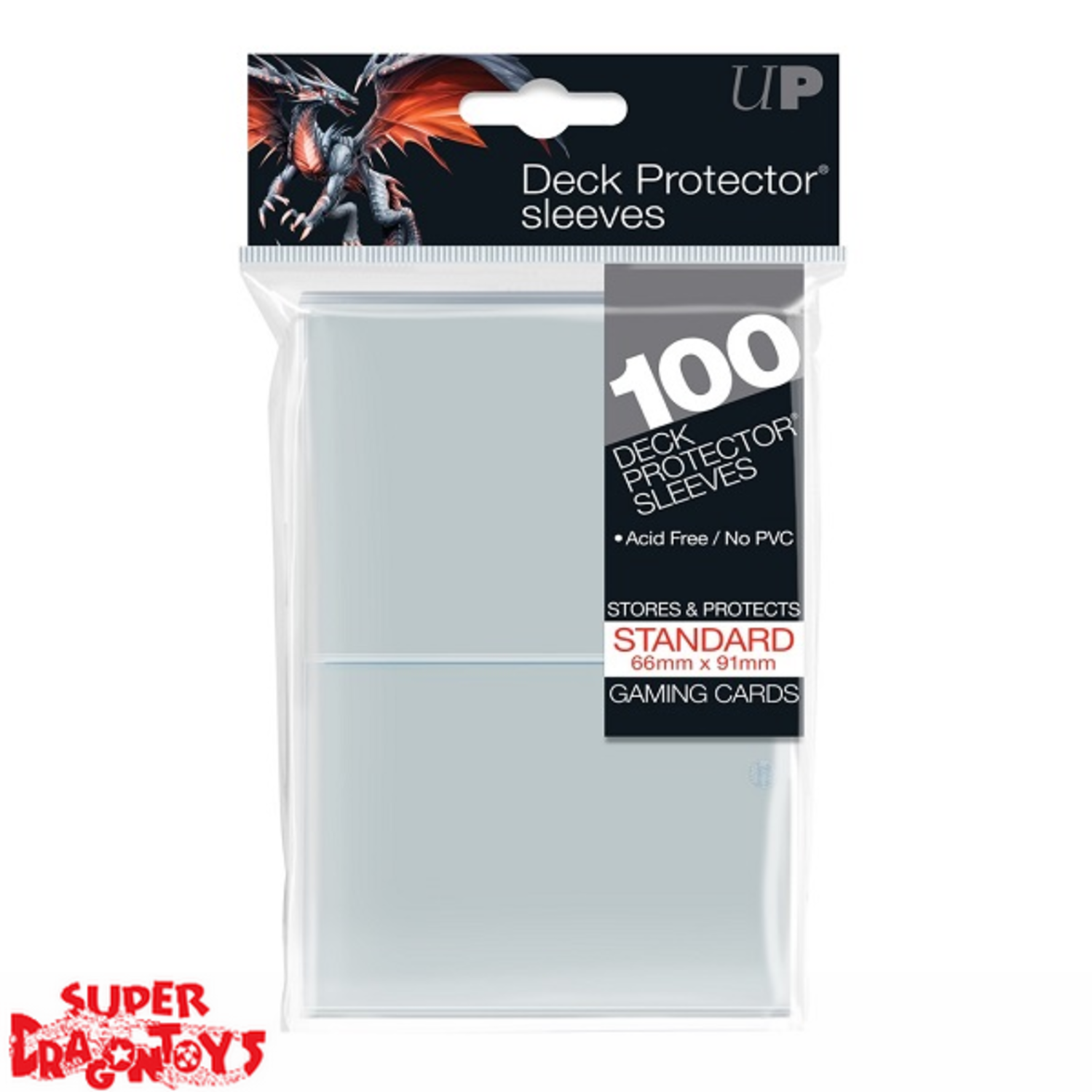 TCG - DECK PROTECTOR 100 SLEEVES [CLEAR/TRANSPARENT] - STANDARD SIZE ...