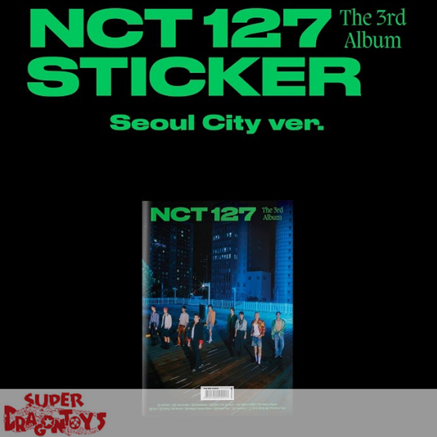 NCT127 - STICKERS - [SEOUL CITY VERSION] - 3RD ALBUM - SUPERDRAGONTOYS