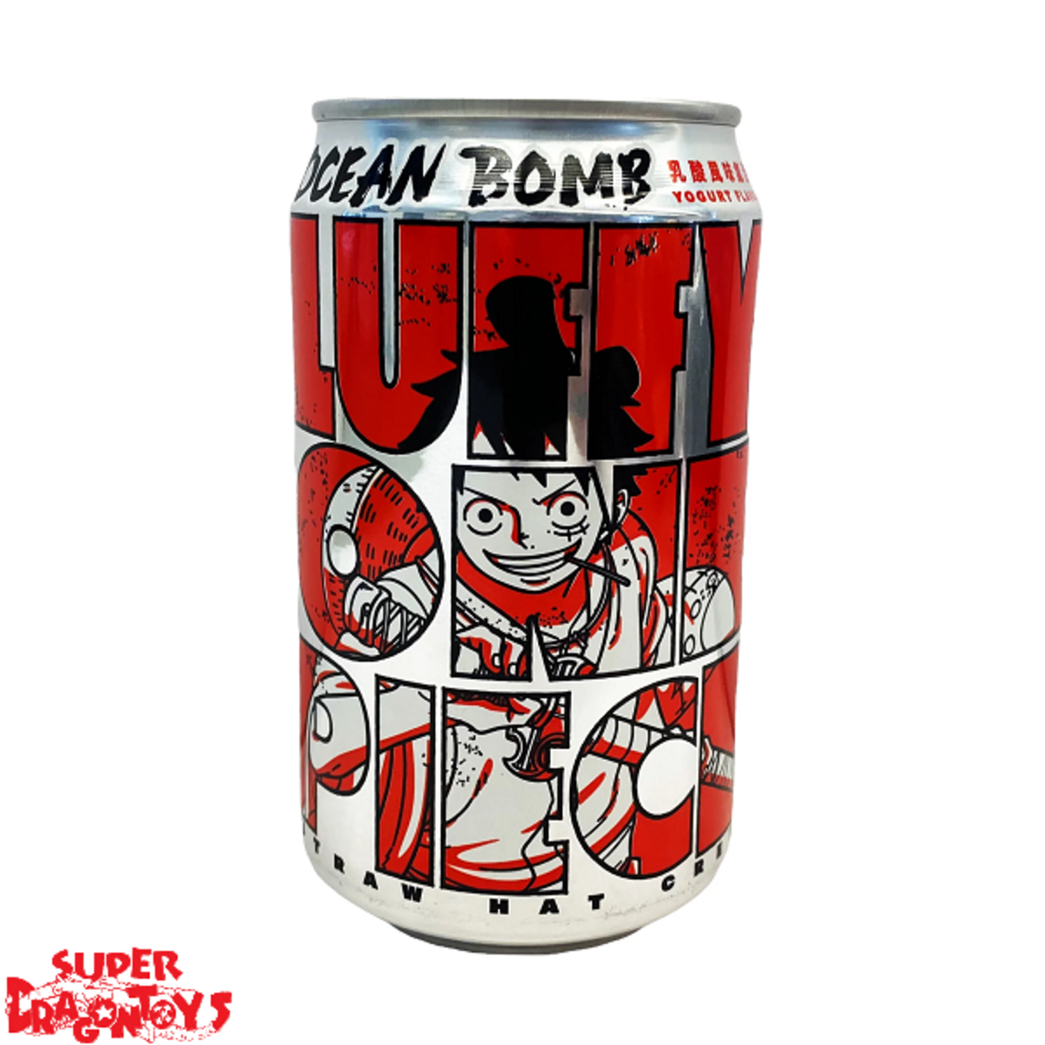 OCEAN BOMB - ONE PIECE SODA [LUFFY] - [YOGURT FLAVOR] - SUPER DRAGON TOYS