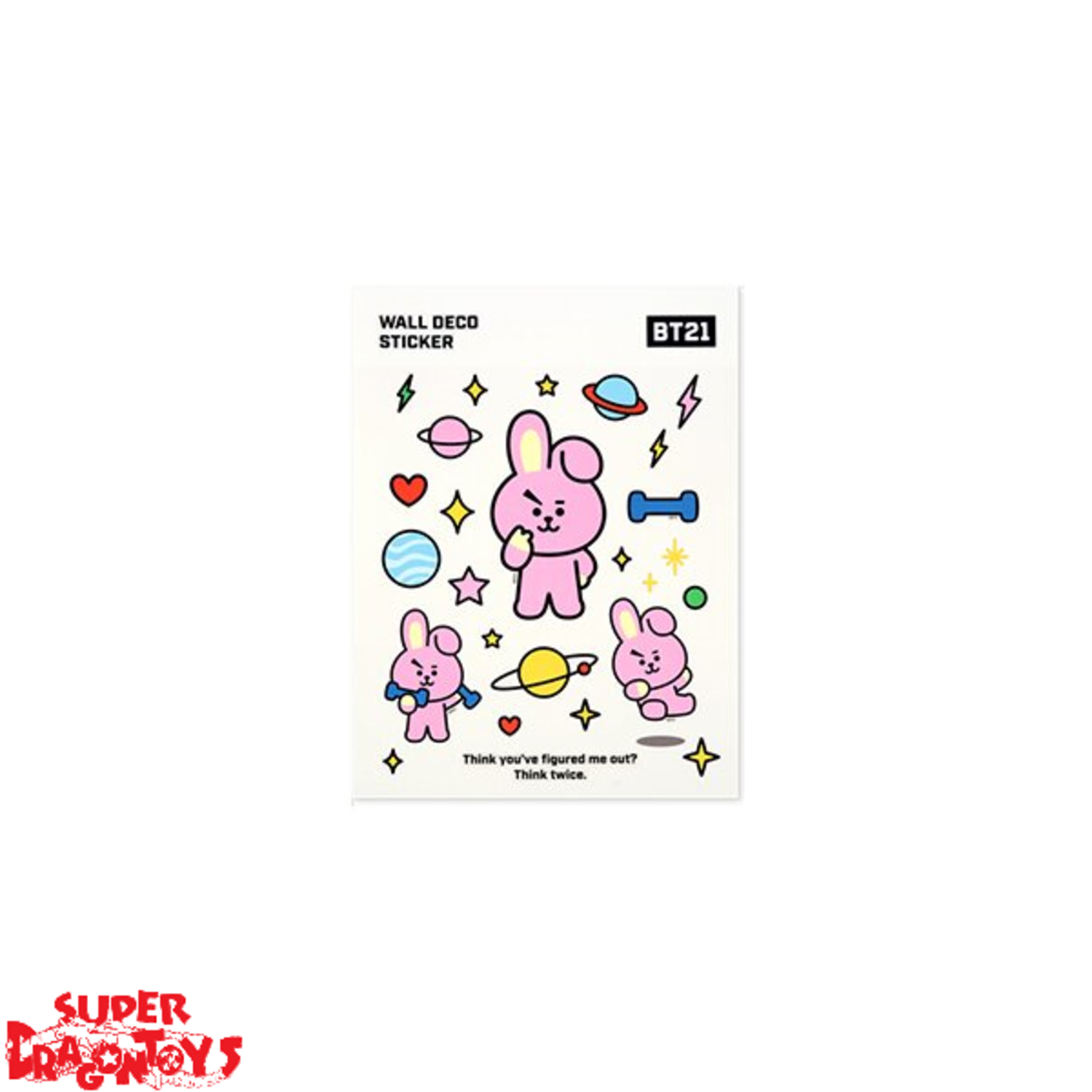 BTS (방탄소년단) - BT21 WALL DECO STICKER - OFFICIAL MD - SUPERDRAGONTOYS