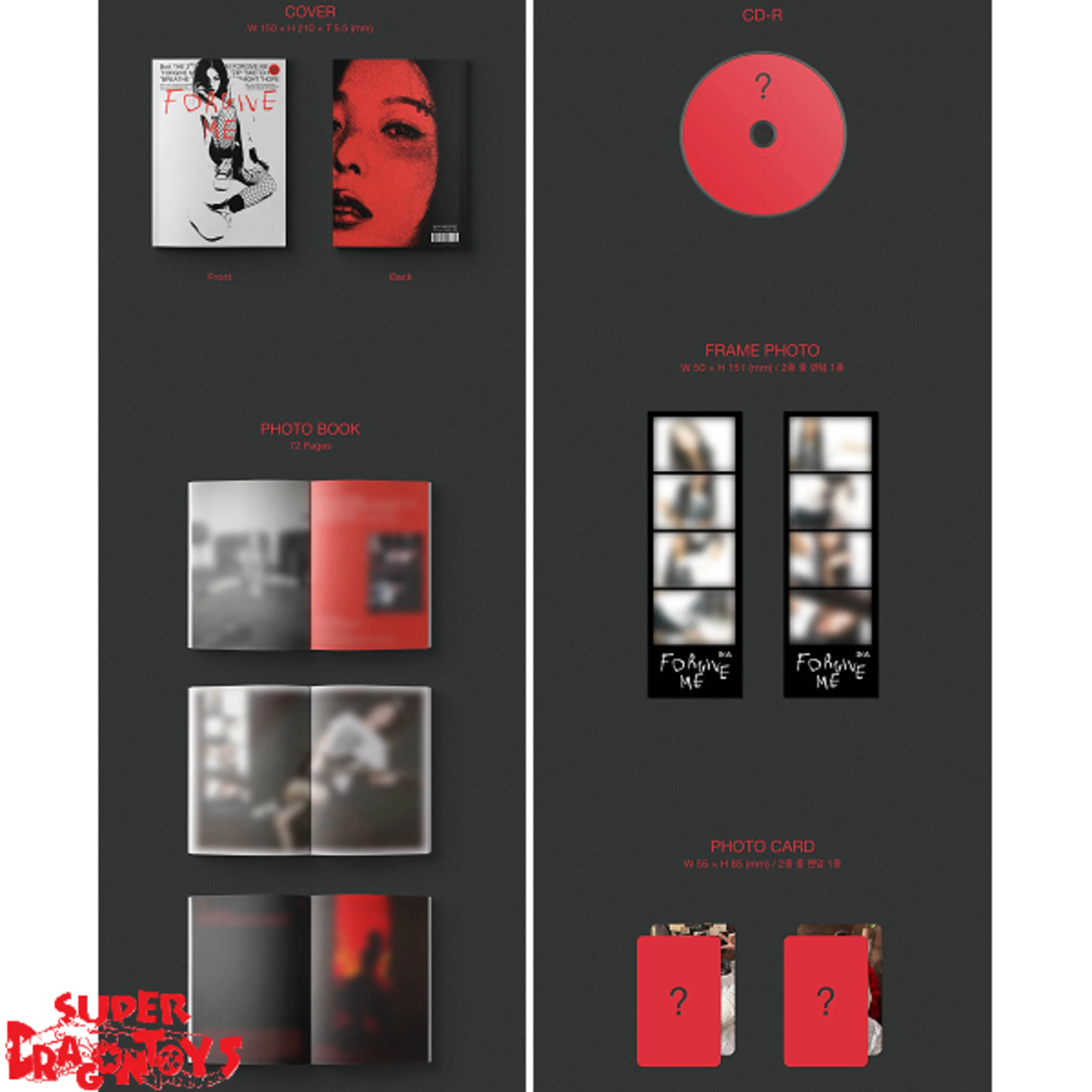 BOA (보아) - FORGIVE ME - [FORGIVE VER.] - 3RD MINI ALBUM - SUPER DRAGON TOYS