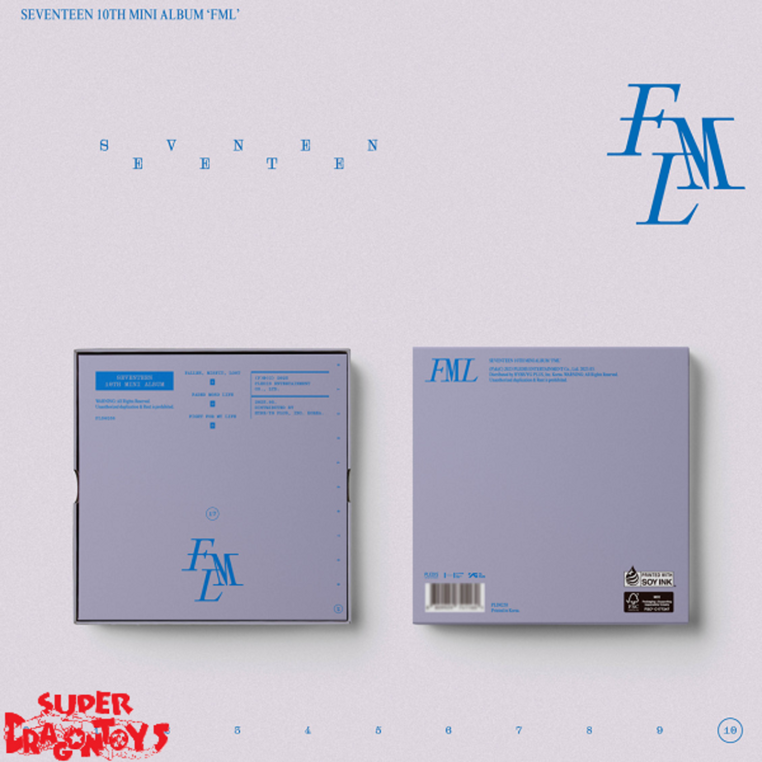 SEVENTEEN (세븐틴) - FML - [DELUXE VER.] - 10TH MINI ALBUM - SUPERDRAGONTOYS
