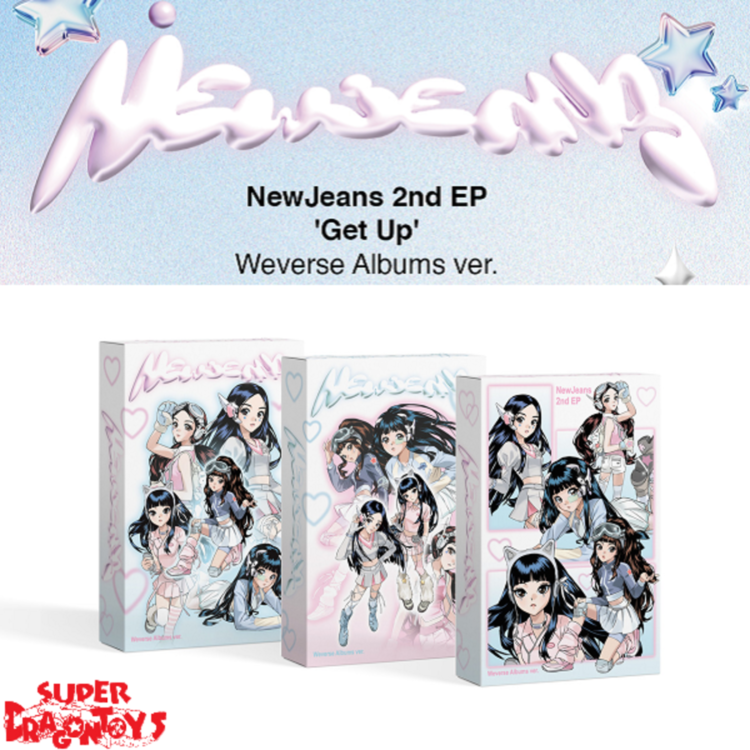 NEWJEANS (뉴진스) - GET UP - [WEVERSE ALBUM] - 2ND EP - SUPERDRAGONTOYS