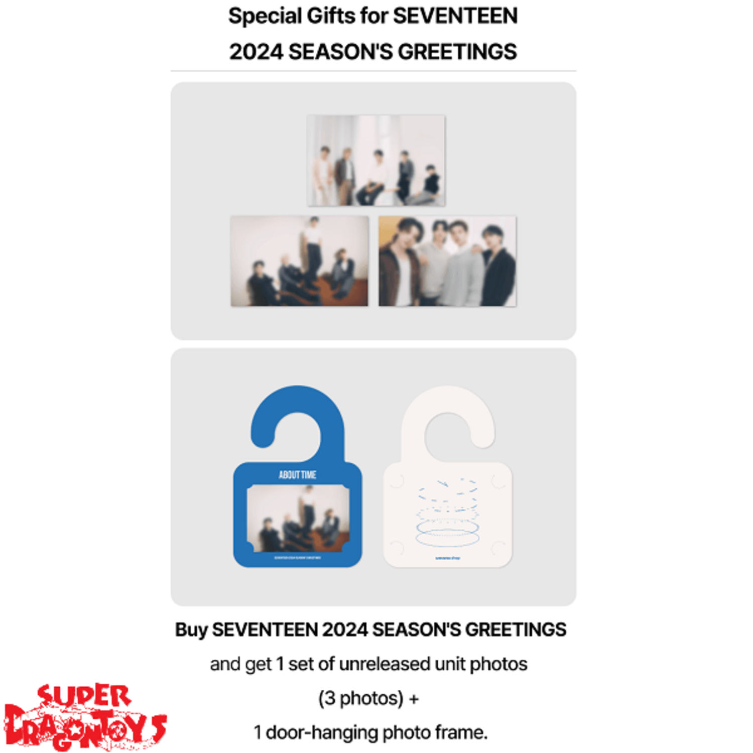 SEVENTEEN (세븐틴) - 2024 SEASON'S GREETINGS - [DESK CALENDAR + DIGITAL ...