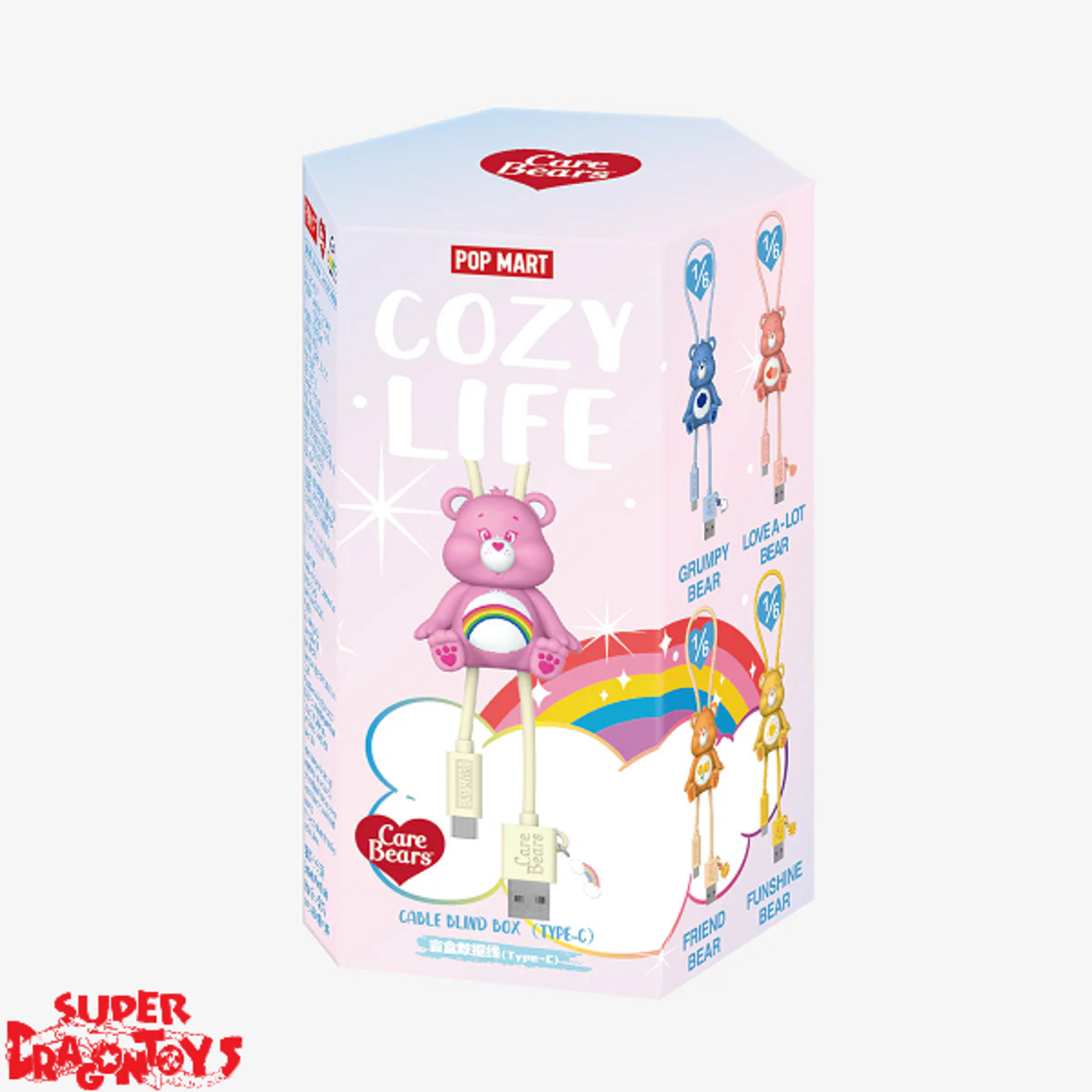 POP MART - CARE BEARS ["COZY LIFE" SERIES] - BLINDBOX CABLE + MINI ...