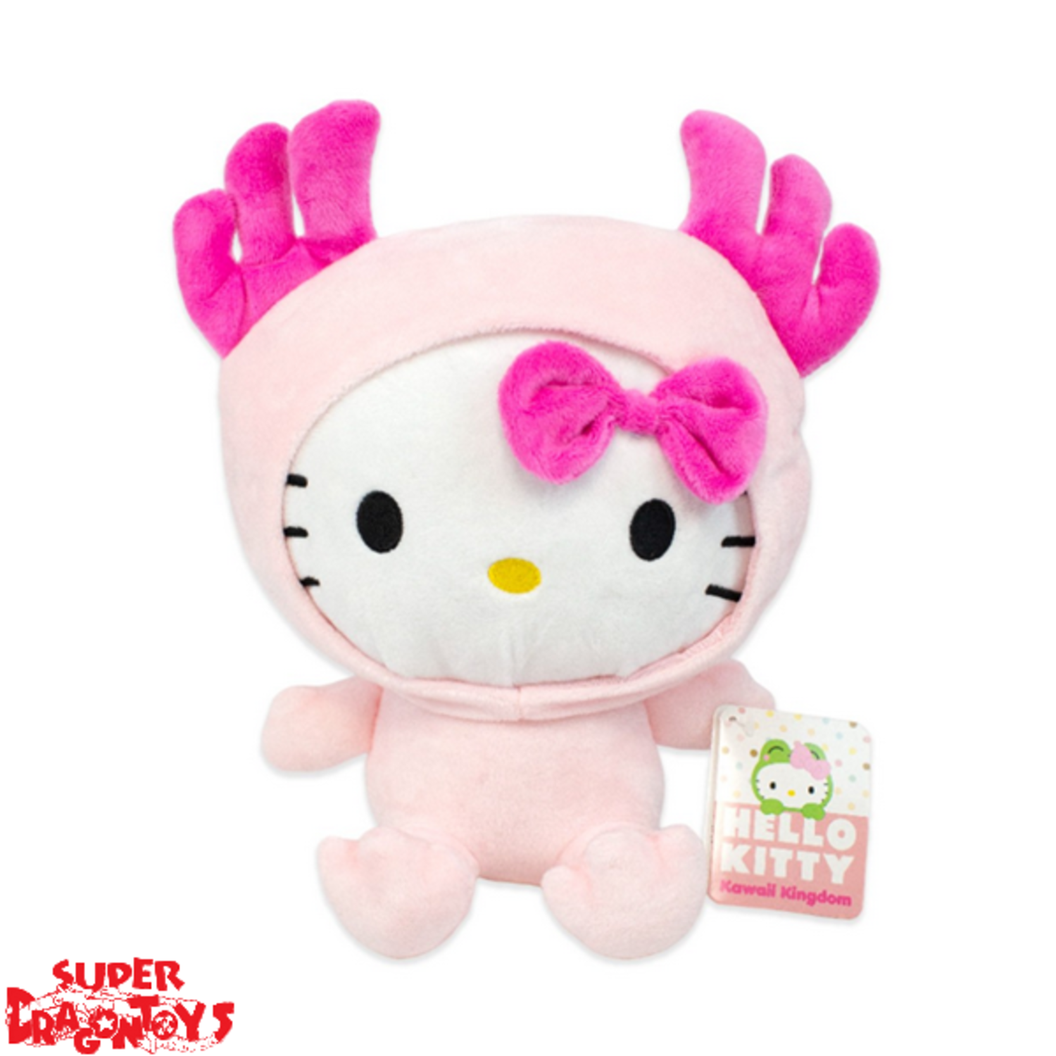 HELLO KITTY - KAWAII KINGDOM [AXOLOTL] [25CM] - PLUSH - SUPER DRAGON TOYS