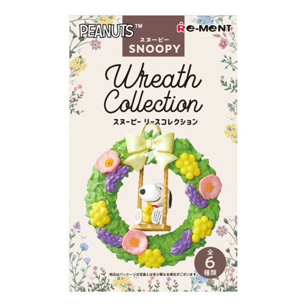 RE-MENT - PEANUTS SNOOPY [WREATH COLLECTION] - BLINDBOX MINI FIGURE ...