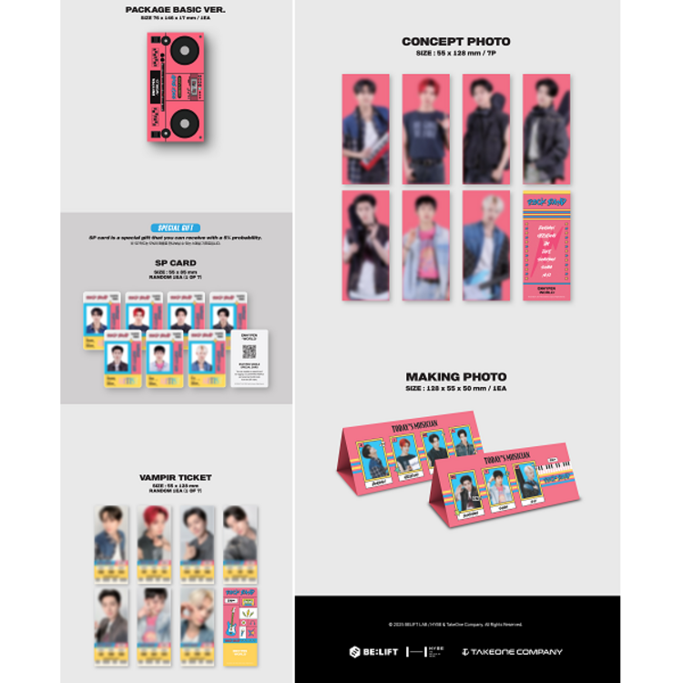 ENHYPEN (엔하이픈) - "WORLD" COUPON CARD COLLECTION [ROCK BAND BASIC VER ...