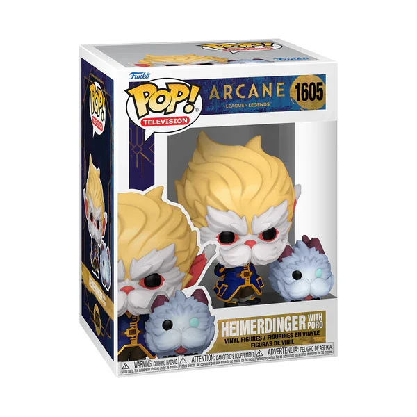 ARCANE LEAGUE OF LEGENDS - HEIMERDINGER WITH PORO [1605] - FUNKO POP ...
