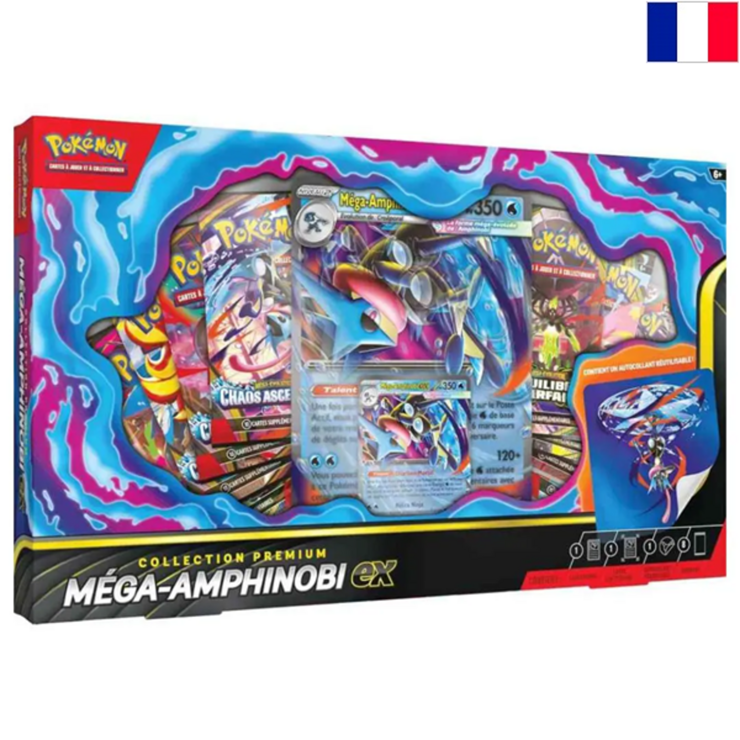 POKEMON TCG - COLLECTION PREMIUM MEGA-AMPHINOBI EX (FR) - SUPER DRAGON TOYS
