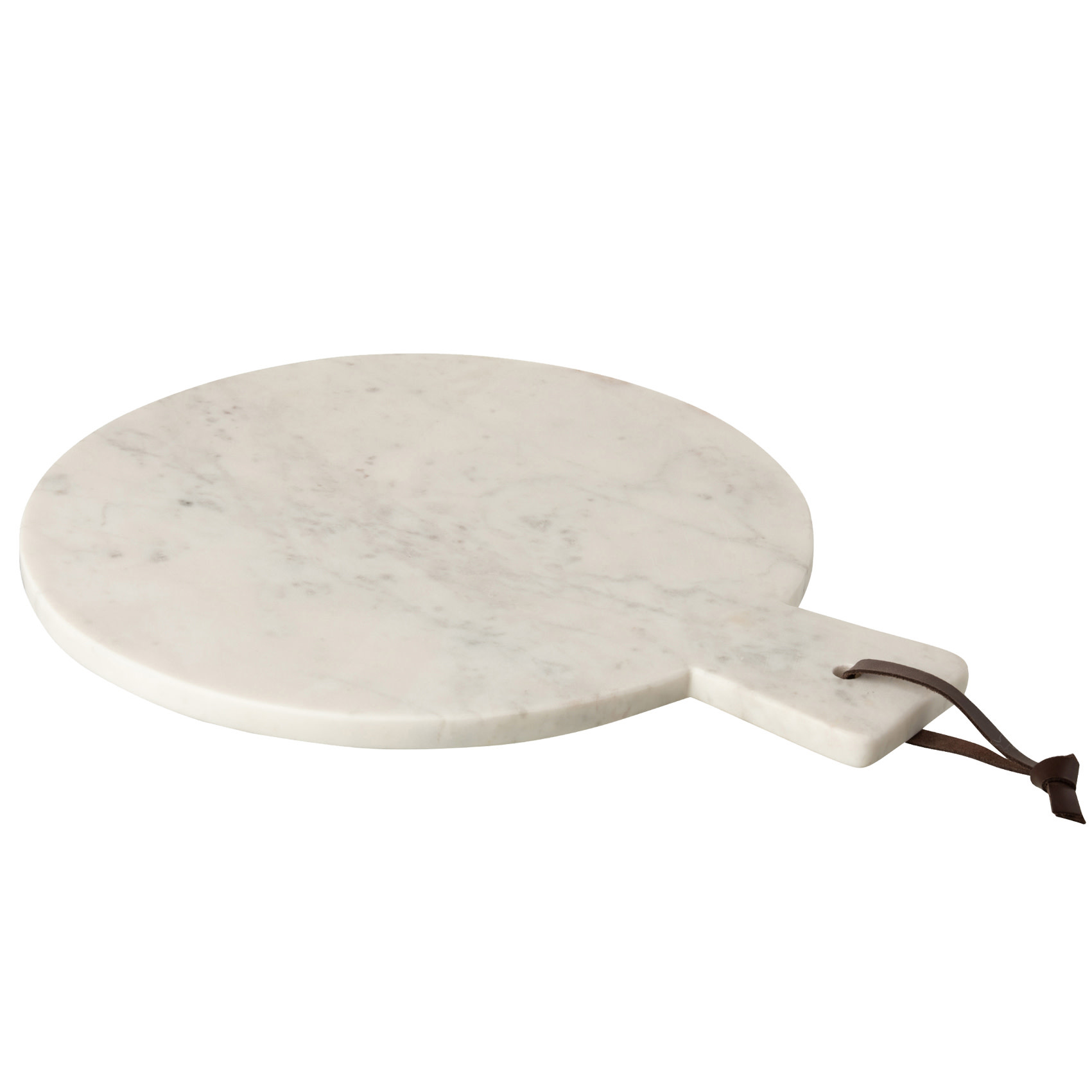 Brett rund Marmor weiss 38x30x1.5cm - Spectroom living and more GmbH